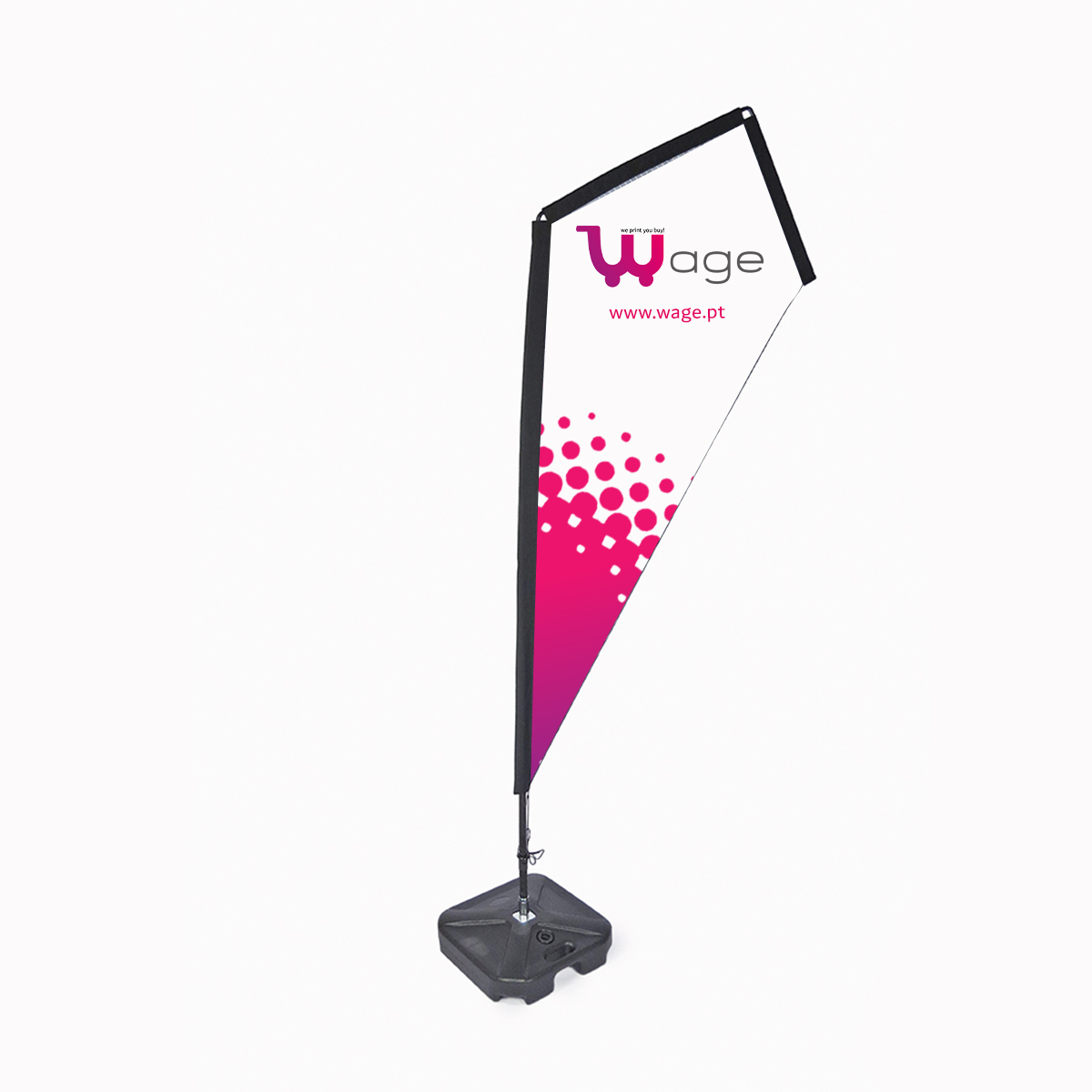 Outdoor Spike Flag 2.5M - Wage Print Shop