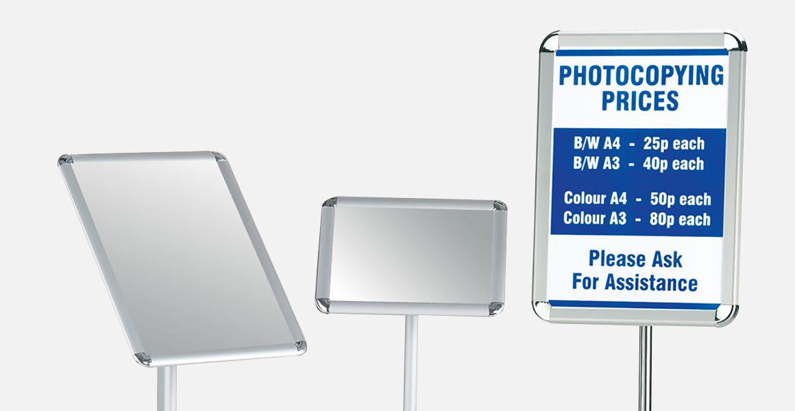 Menu Board - Snap Frame 25mm (Wood Base) - Wage Print Shop